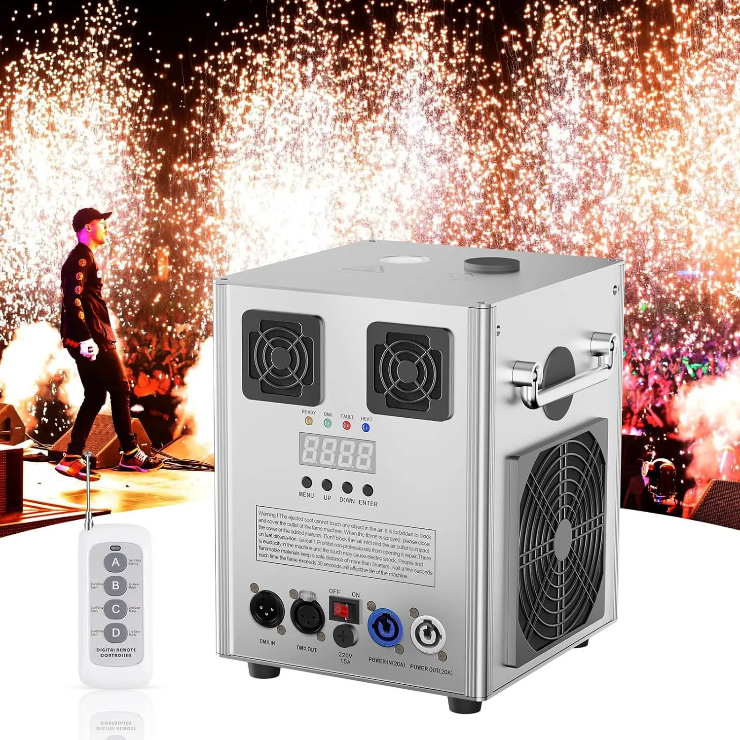 Electronic Cold Pyro Spark Fire Works Machine for Weddings