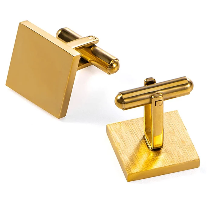 Wholesale Stainless Steel Men Cuff Link Tie Clip Shirt Brass Cufflink ...