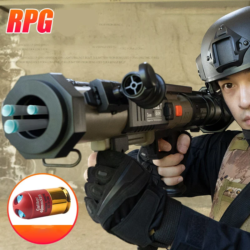 2023 Rocket Launcher Can Fire Soft Bullets And Water Bullets Soft ...