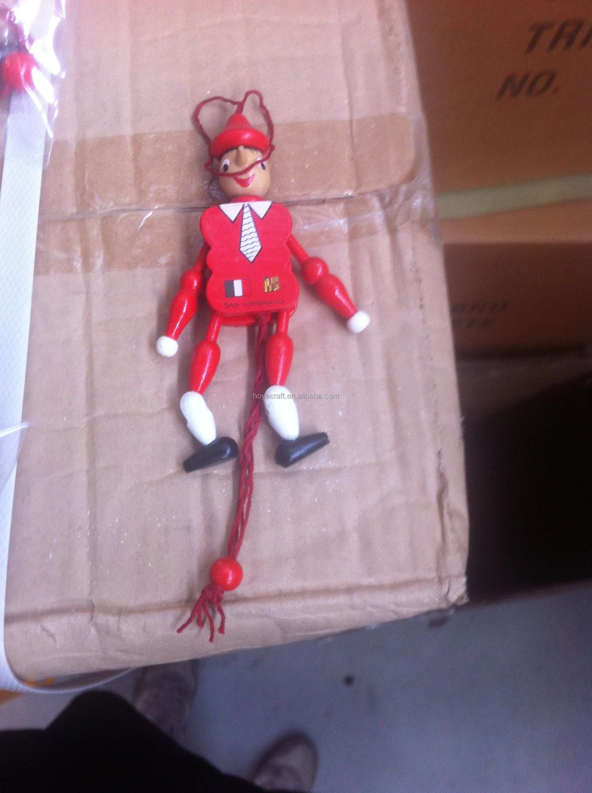 Pinocchio Toy Cross Wooden Puppets Pulling String Dolls Kids Toy ...