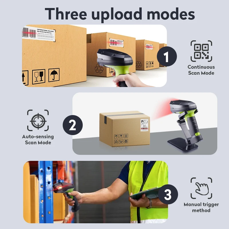 Corded Industrial Handheld Barcode Scanner JR SL3678-DB Industrial ...