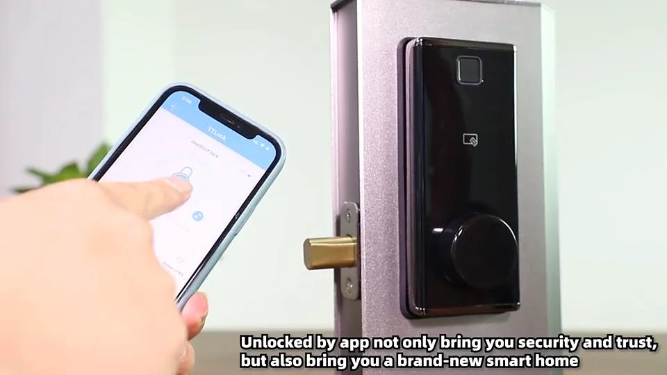 Blue Tooth Wireless Front Door Lock Remote Access Control By Smart ...