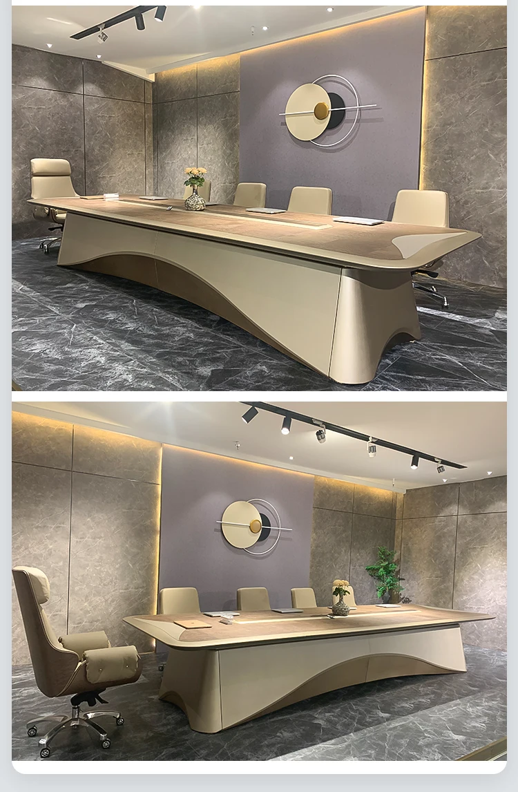 Modern New Design Luxury Board Room Long Negotiating Office Table ...