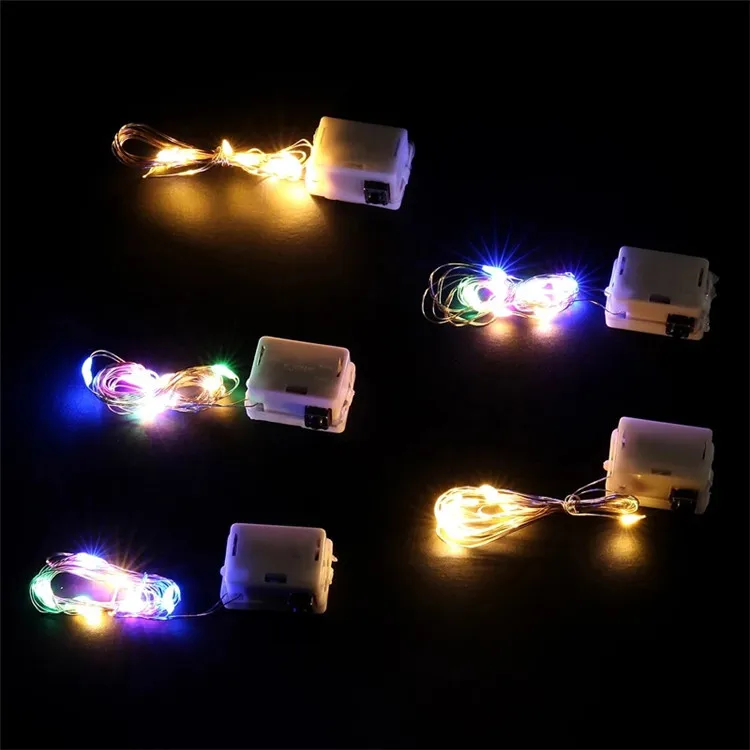 Hot Sales Battery Operated 3m 30 Leds Multicolor Led Fairy Silver ...