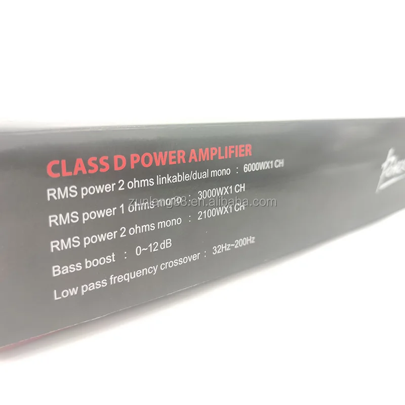 3000.1D Car Subwoofer Amplifier - 3000W RMS, Class D Monoblock