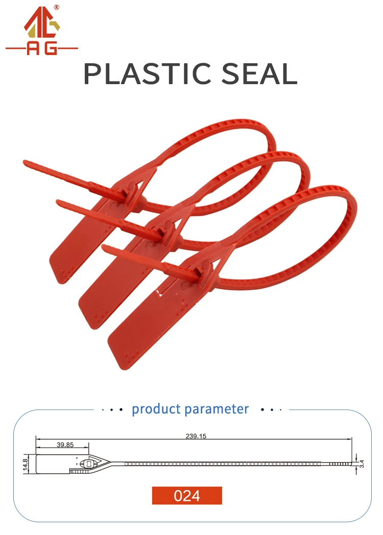 Ag 024 Clinical Waste Management Plastic Seal Strip Security Tag Tear ...