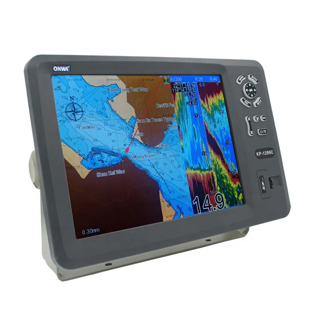 KP-1299C Marine GPS chart Plotter echo sounder / HP-1228F 12inch GPS fishfinder| Alibaba.com