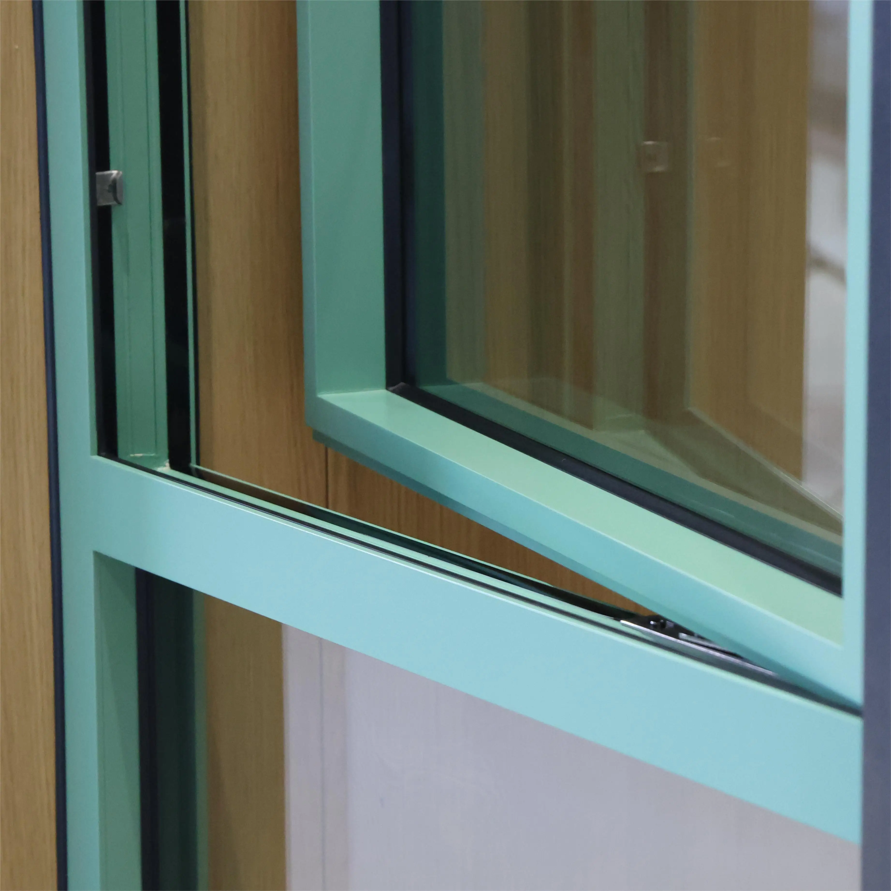 Customizable Double Panel Glass Window Aluminum Alloy Frame Outward ...