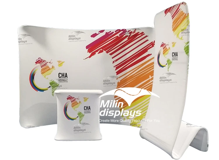 Custom Tension Fabric Backdrop Banner Trade Show Displays Reusable ...