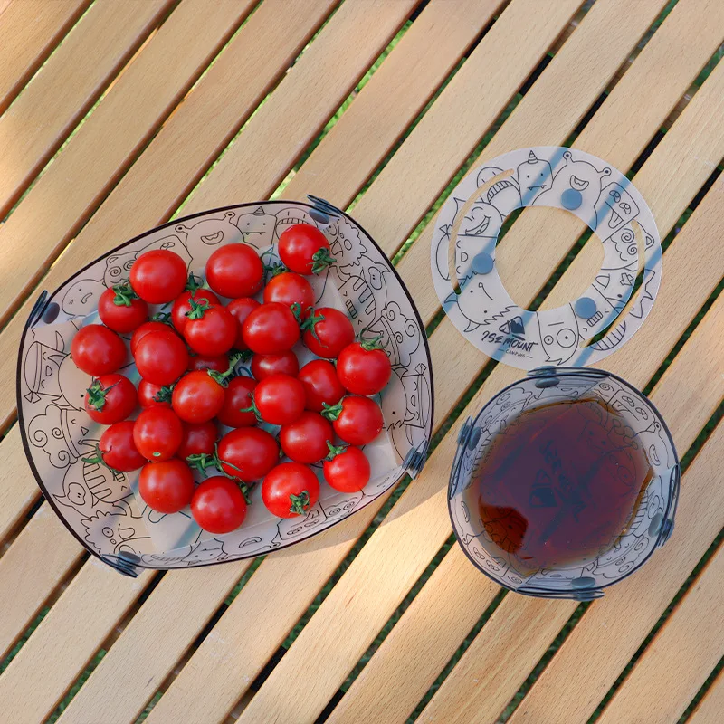 Collapsible Folding Plate Camping Portable Plate Collapsible Tableware ...