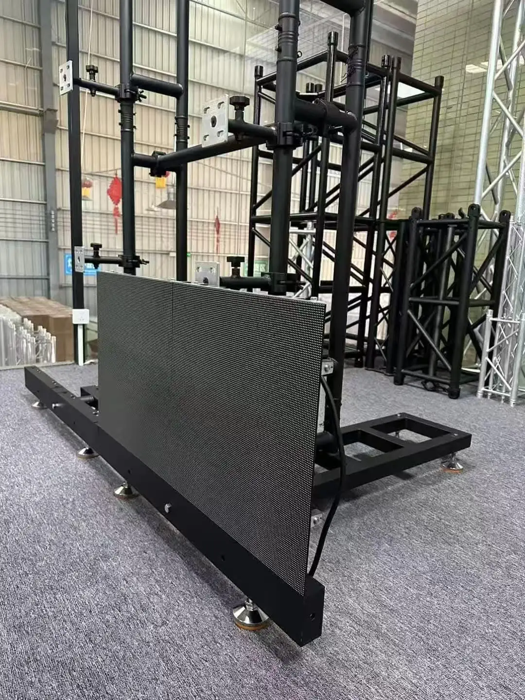 Portable Two-Layer Ground Bracket for LED Screen Wall Display Concealed ...