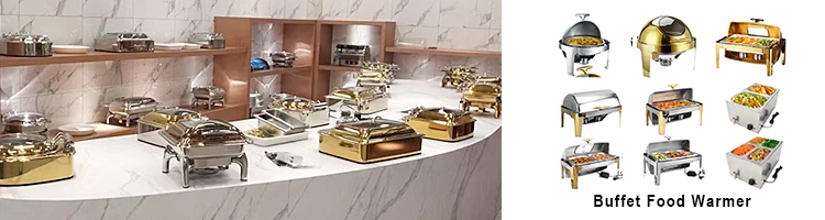 Stainless Steel Clamshell Chafing Dish Warmer Hotel Chafing Dish ...