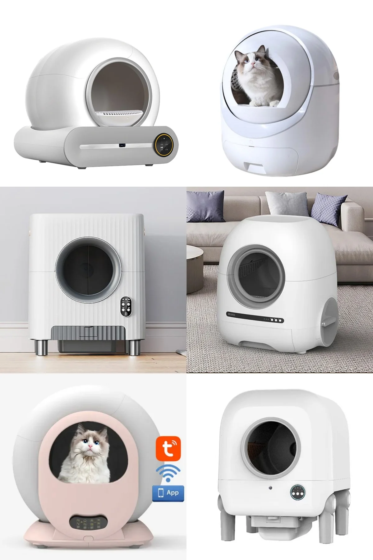 Fully Automatic Smart Cat Toilet Electric Fully Enclosed Large Cat ...