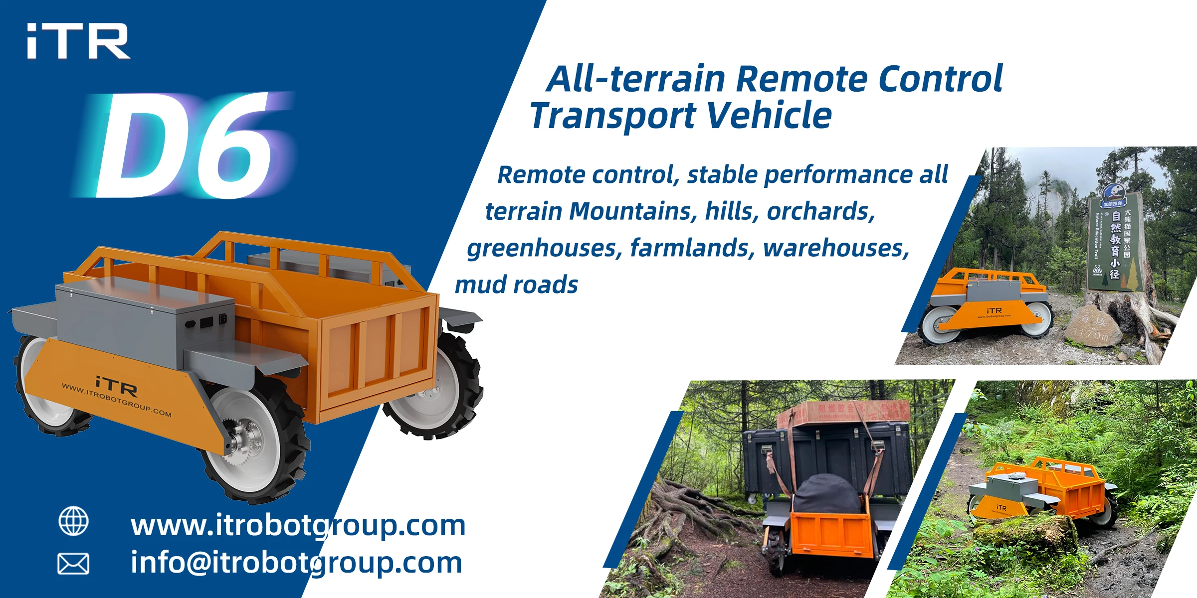 Rugged All-Terrain Transport Vehicle for off-Road Logistics