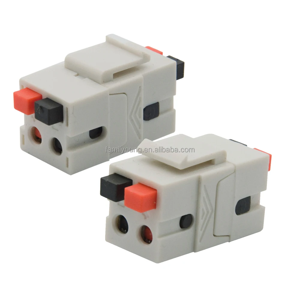 Speaker Keystone Jack Spring Loaded Speaker Jack For Keystone Wall ...