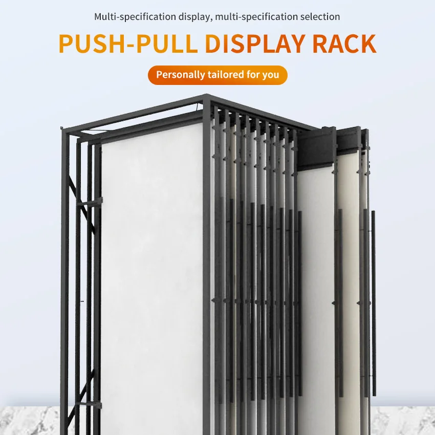 Lucky Factory Custom Sliding Rotatable Granite Rock Showroom Sintered ...