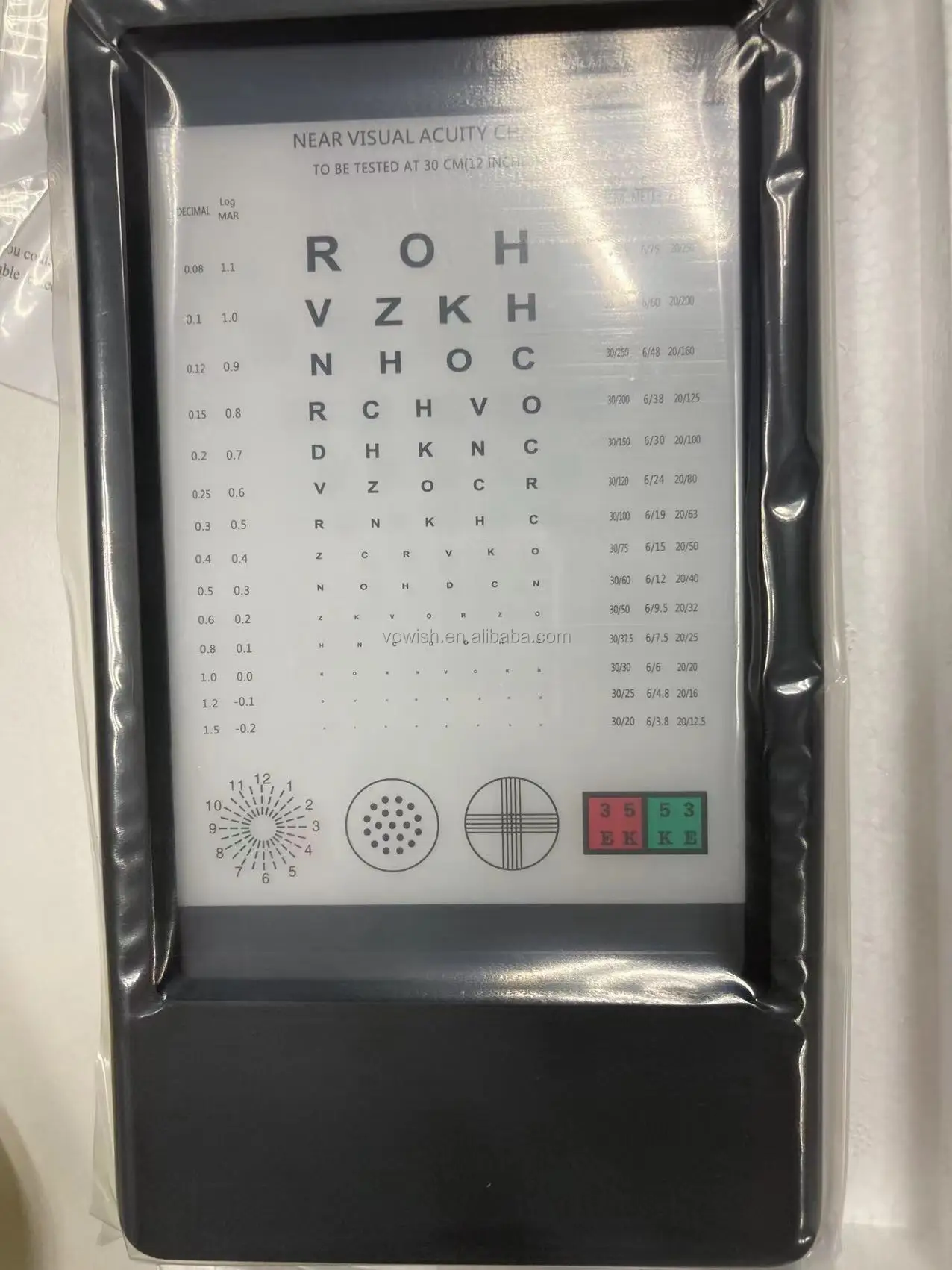 NVC-02 Optometry Visual Acuity Chart Led Light Optical Visual Acuity ...