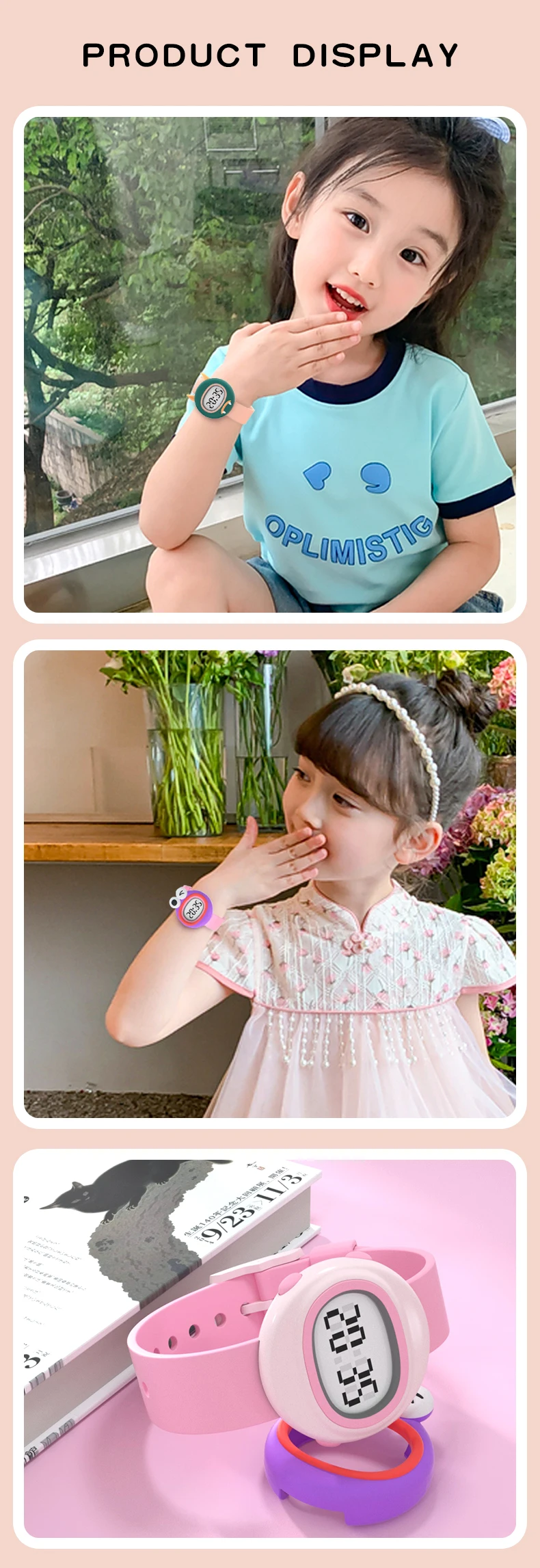 Children Cartoon Watch Cute Quartz Watch With Box Set Girl Birthday ...