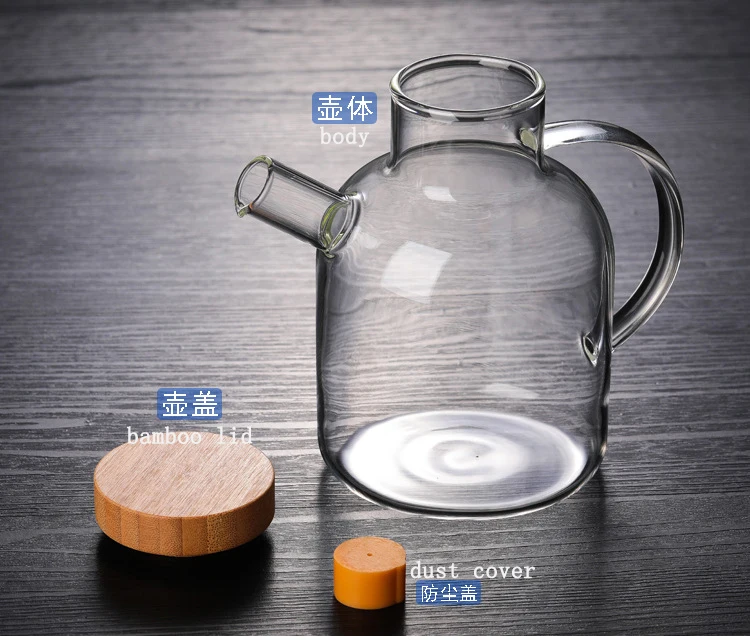 Glass Vinegar Bottle Olive Bottle Borosilicate Kitchen Custom Made ...