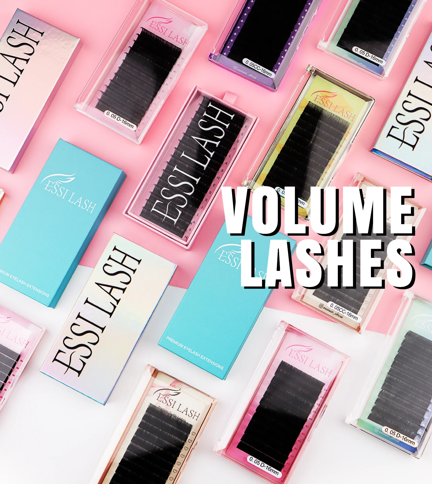 Wholesale Handmade Cashmere Volume Eyelash Extension Trays Private ...