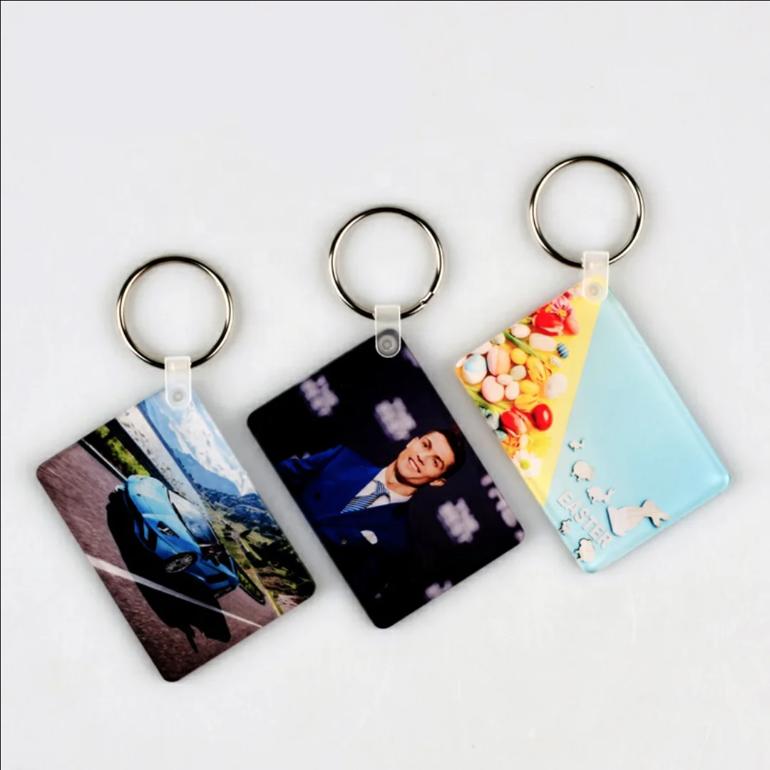 Qualisub 4mm Blank Sublimation Acrylic Keychain With Coating For Custom ...