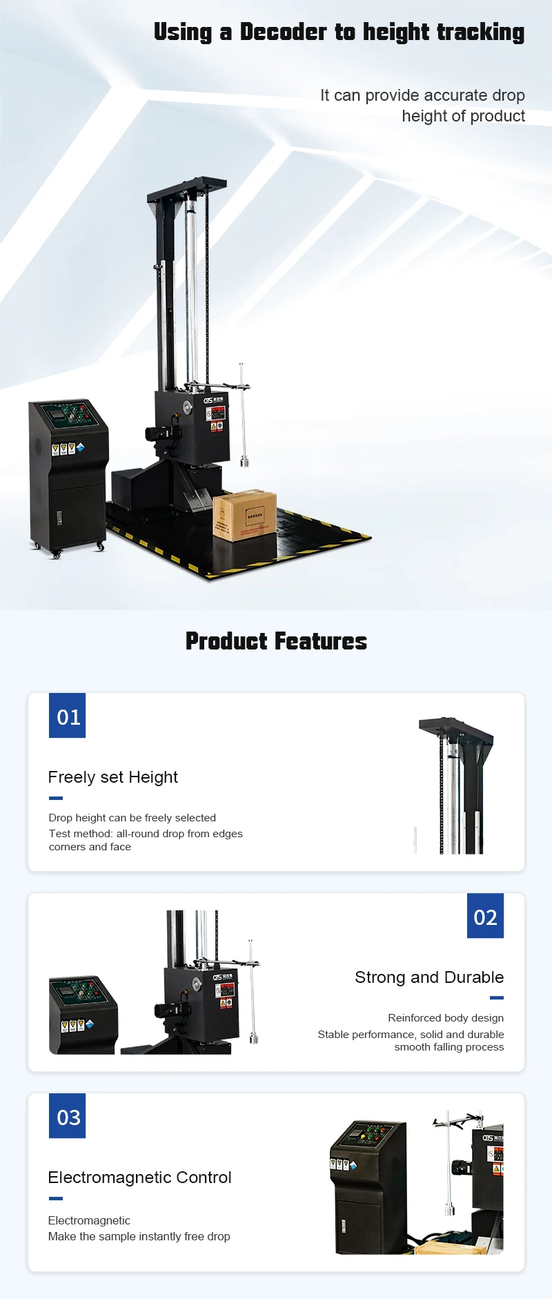 ISTA Package Drop Test Machine - Haida HD-A520 Equipment