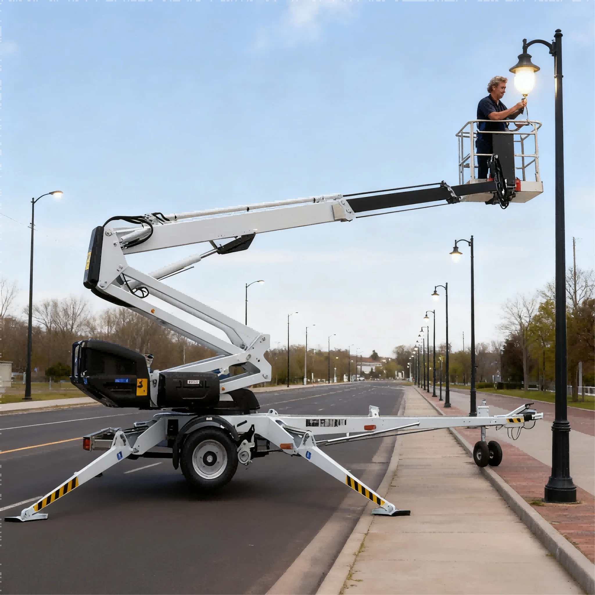 4m -12m Electric Vertical Mast Lifts Single Aluminum Alloy Mast Lift ...