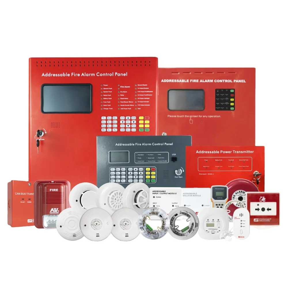 Asenware 8 Loop Addressable Fire Alarm Control Panel