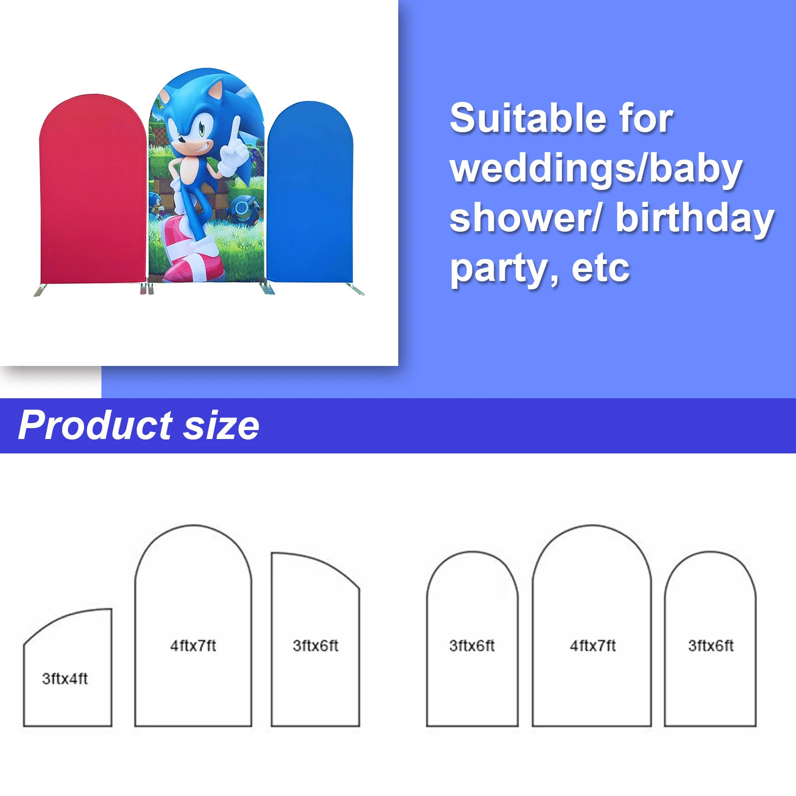 Chiara Arched Backdrop Frame - Perfect for Birthday Parties
