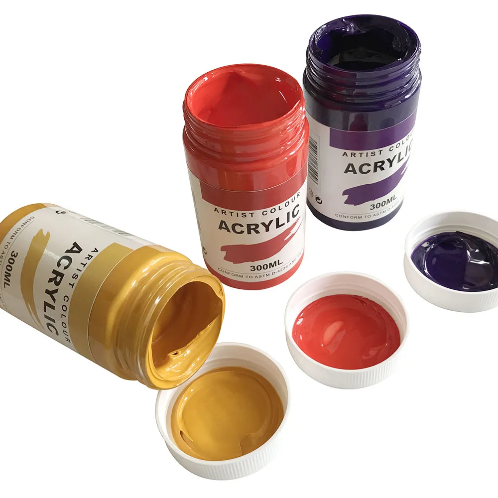 300ml Acrylic Artistic Paint - 24 Colors for Creativity