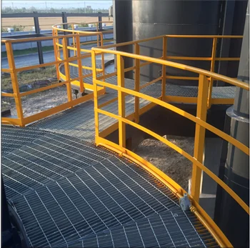 Customized Galvanised Steel Walkway Footway Platform Anti Mud Concrete ...