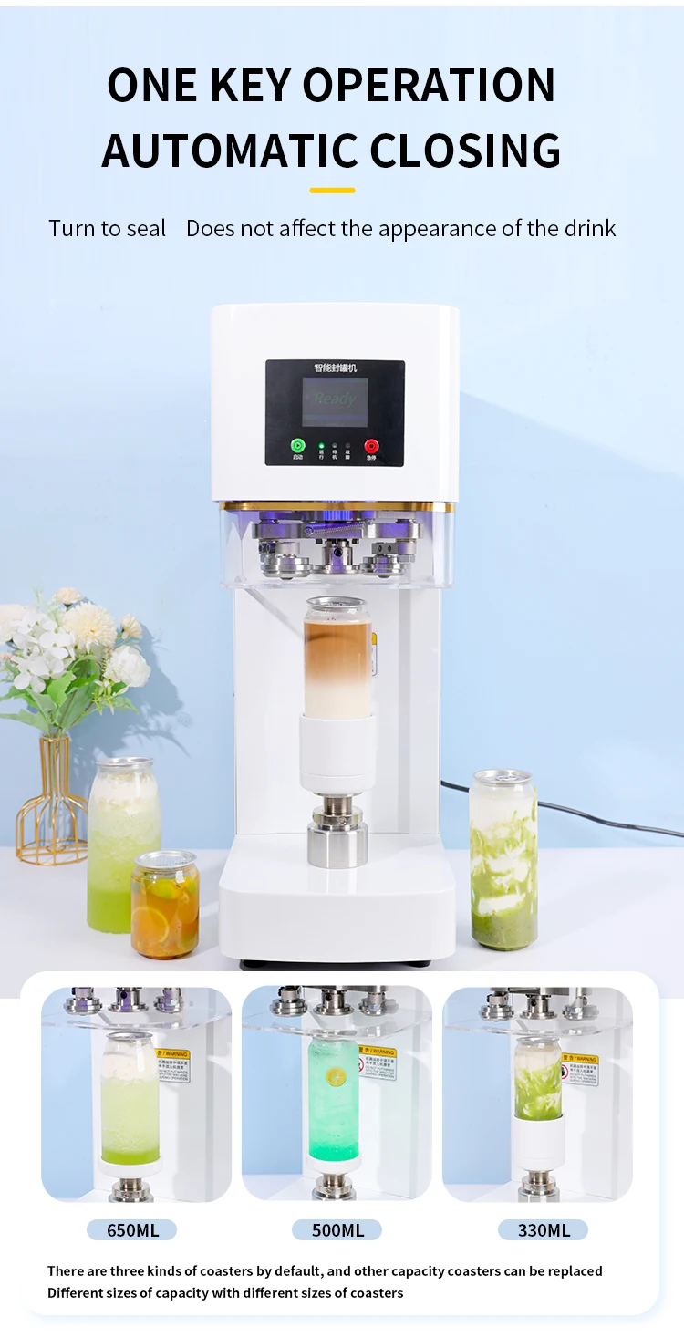 Automatic Non-Rotating Can Sealing Machine - SKMA PET Can Sealer