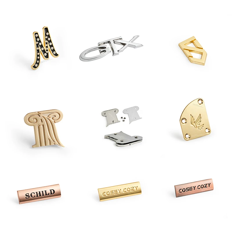 Small Metal Logo Name Plate Signage Brass Plaque Sign Label Gold ...