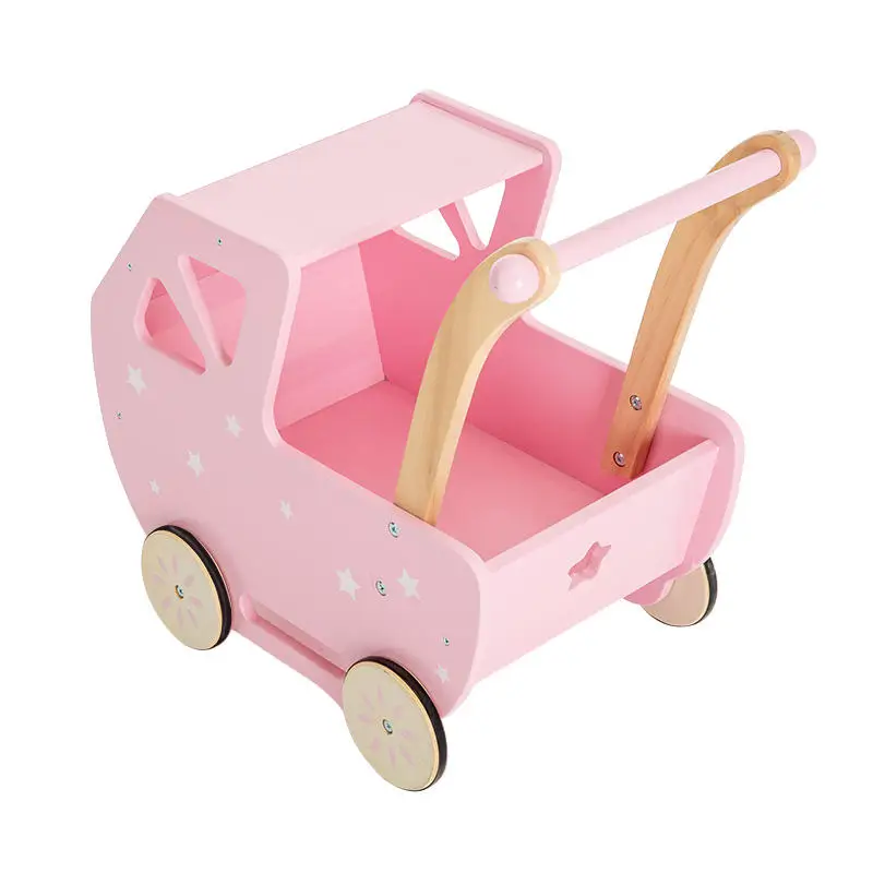 Wooden Baby Stroller Push Toy Blocks Wooden Baby Walker for Baby ...