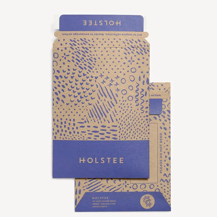 Custom Printed Logo Rigid Cardboard Envelopes for Shipping