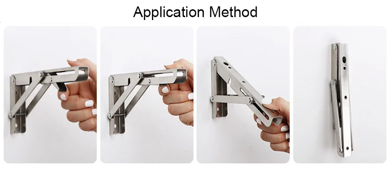 Heavy Duty Bench Table Adjustable Stainless Steel Wall Mount Shelf ...