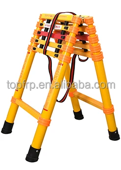 Insulation Ladder High Voltage Telescopic Fiberglass Frp Tool Box ...