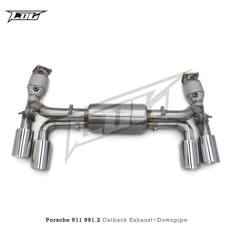 Custom Performance Racing Car Catback Exhaust Downpipe For Porsche 911 ...