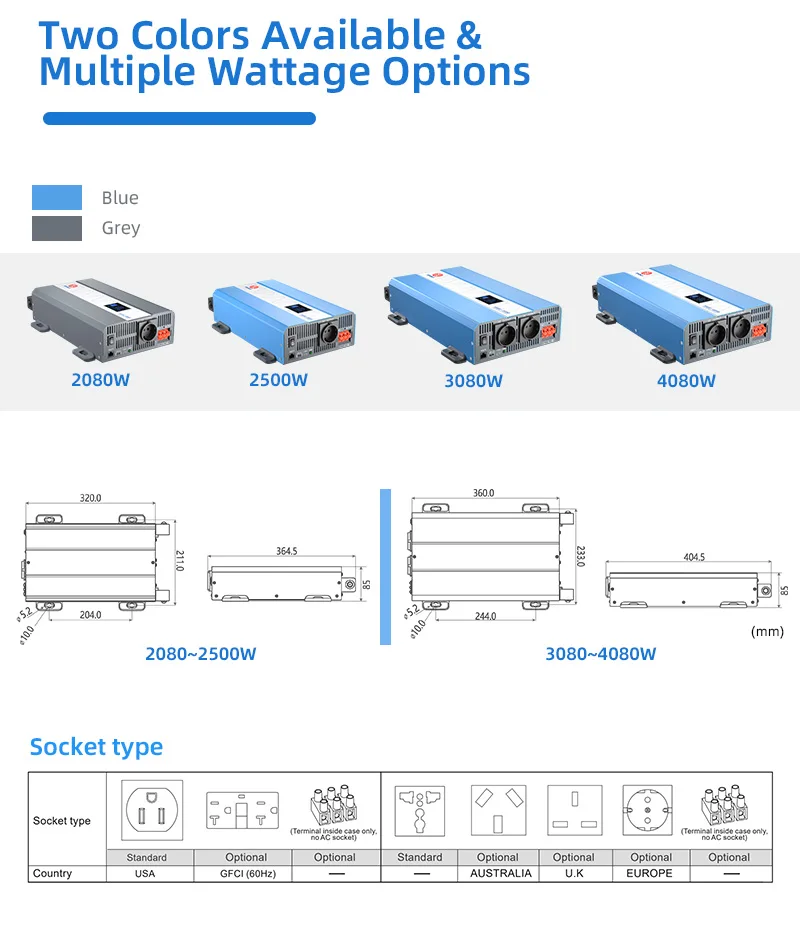 2023 Intelligent Inverters & Converters 24v 48v Dc To 110v 120v 220v ...