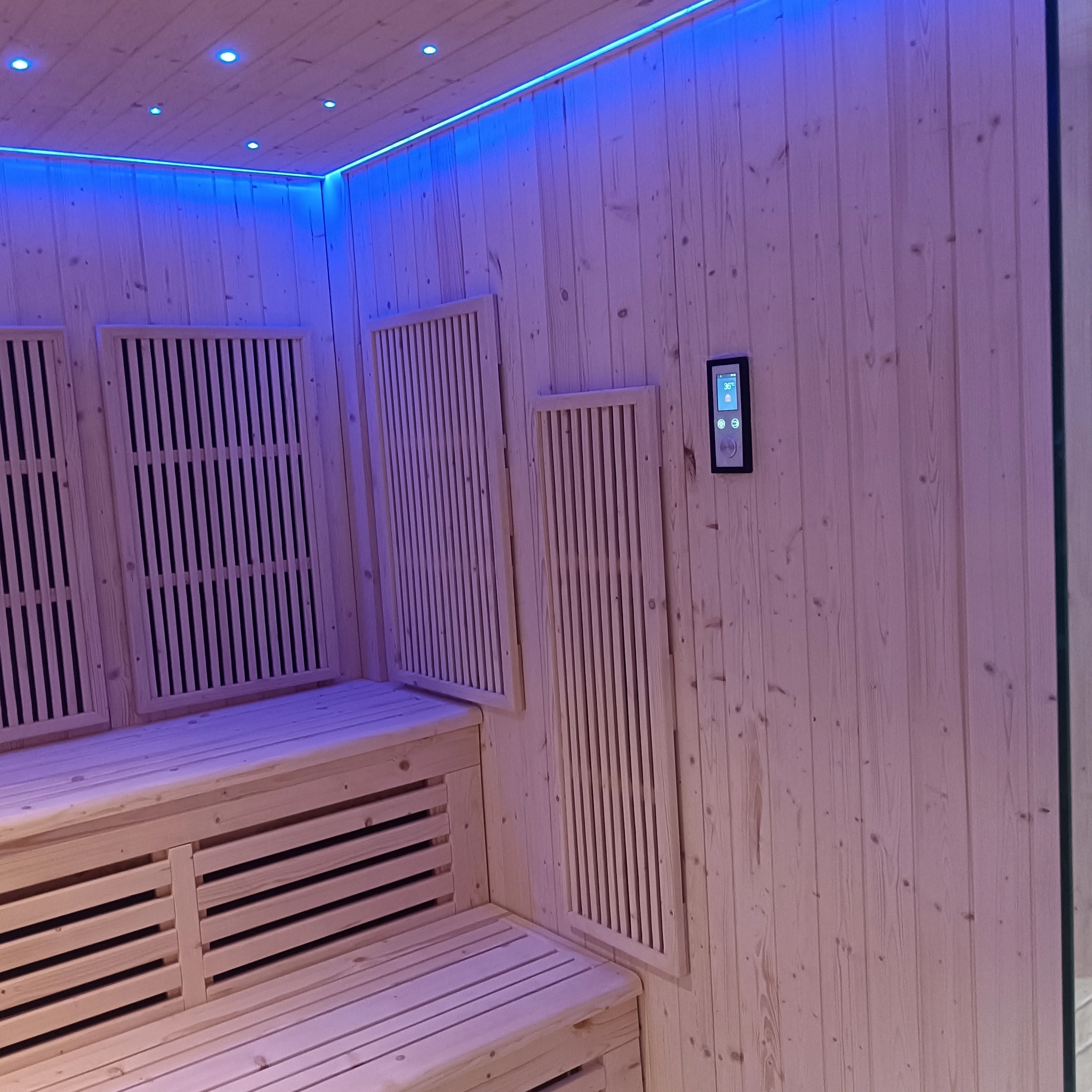 New Made White Pine Wooden House Shower Room whirlpool Hot Tub Spa ...