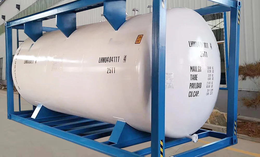 20ft Iso Oil Tank Container For Diesel And Gasoline Fuel Transport ...