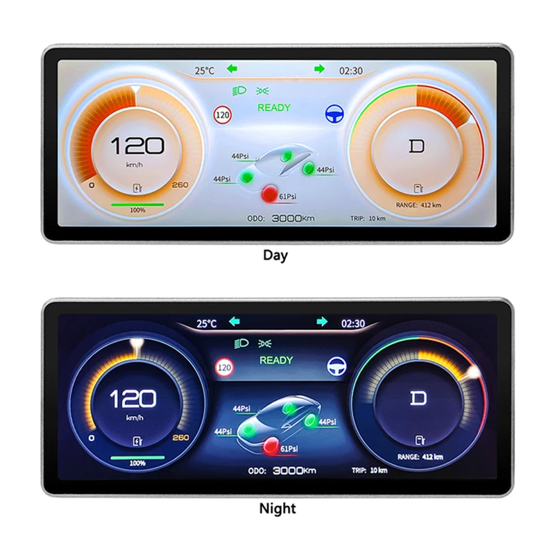 For Tesla Model 3 Y Carplay Android Auto Digital Dashboard Heads Up ...
