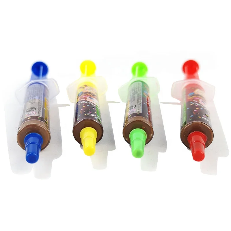 Syringe Shape Injection Candy - Chocolate Jam Liquid