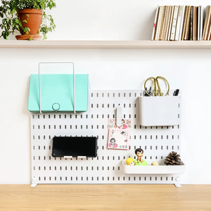 Office Home Standing Desk Pegboard Organizers - Save Space