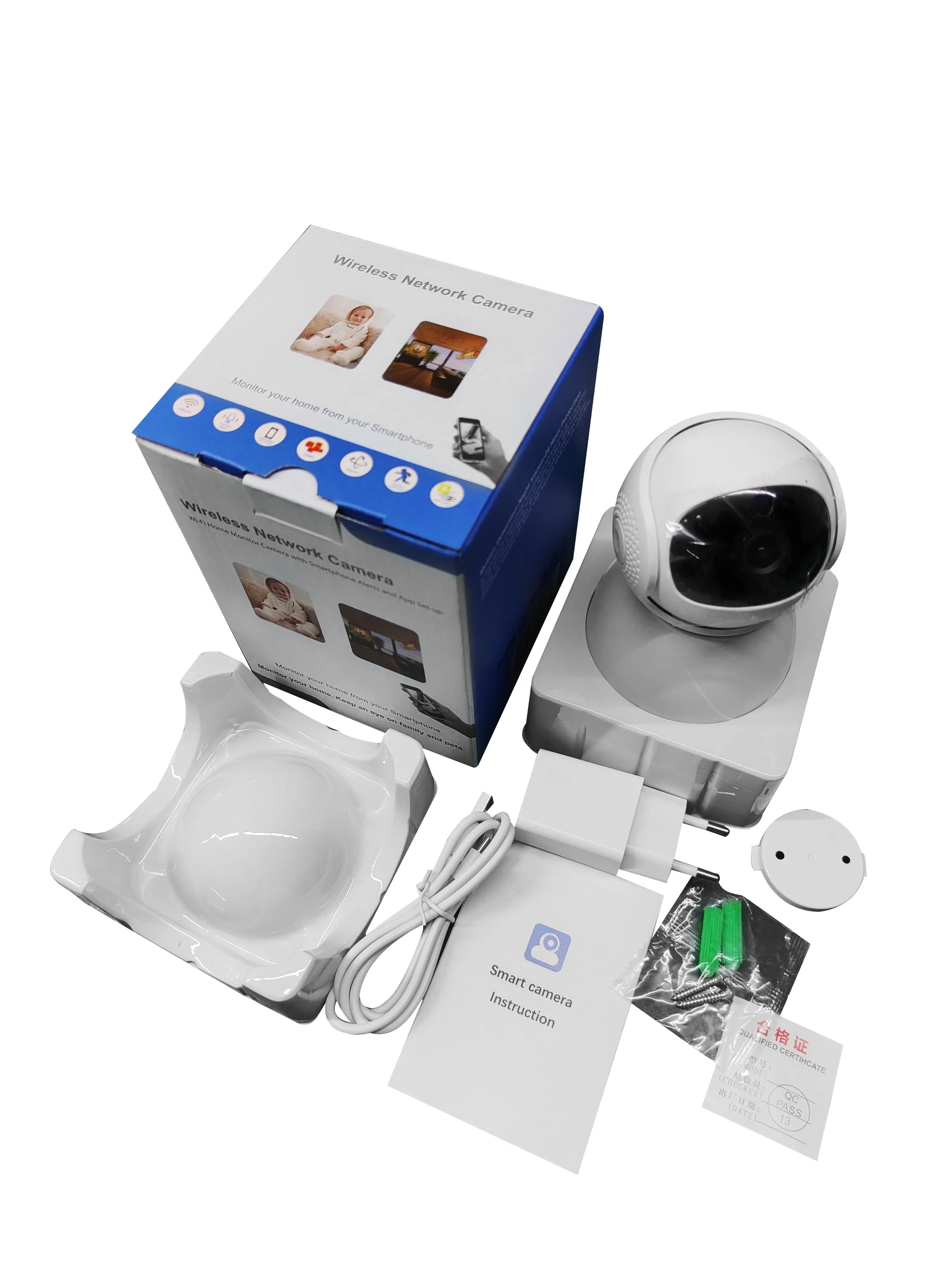 Night Vision Sound Motion Detection Two-way Audio Smart Baby Monitor ...