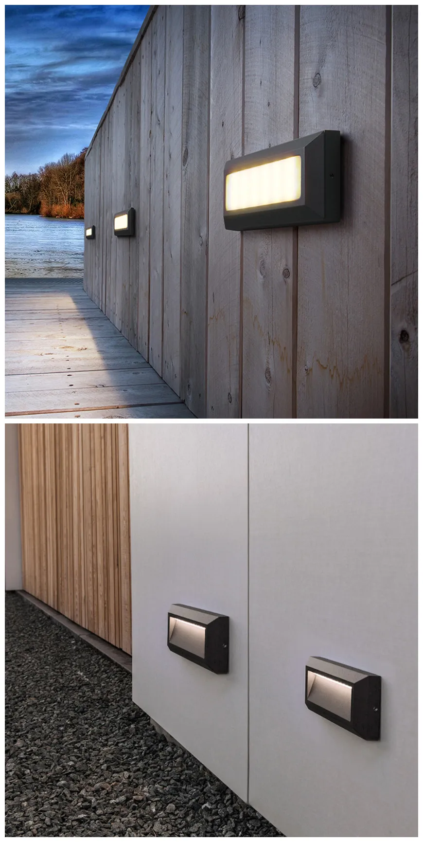 Surface Mounted LED Step Lamp Corner Light Footlight Outdoor Waterproof ...