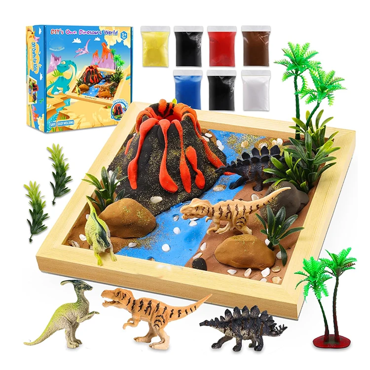 Exciting Diy Dinosaur World Art Craft Kits For Kids Funny Diy Clay Kits ...