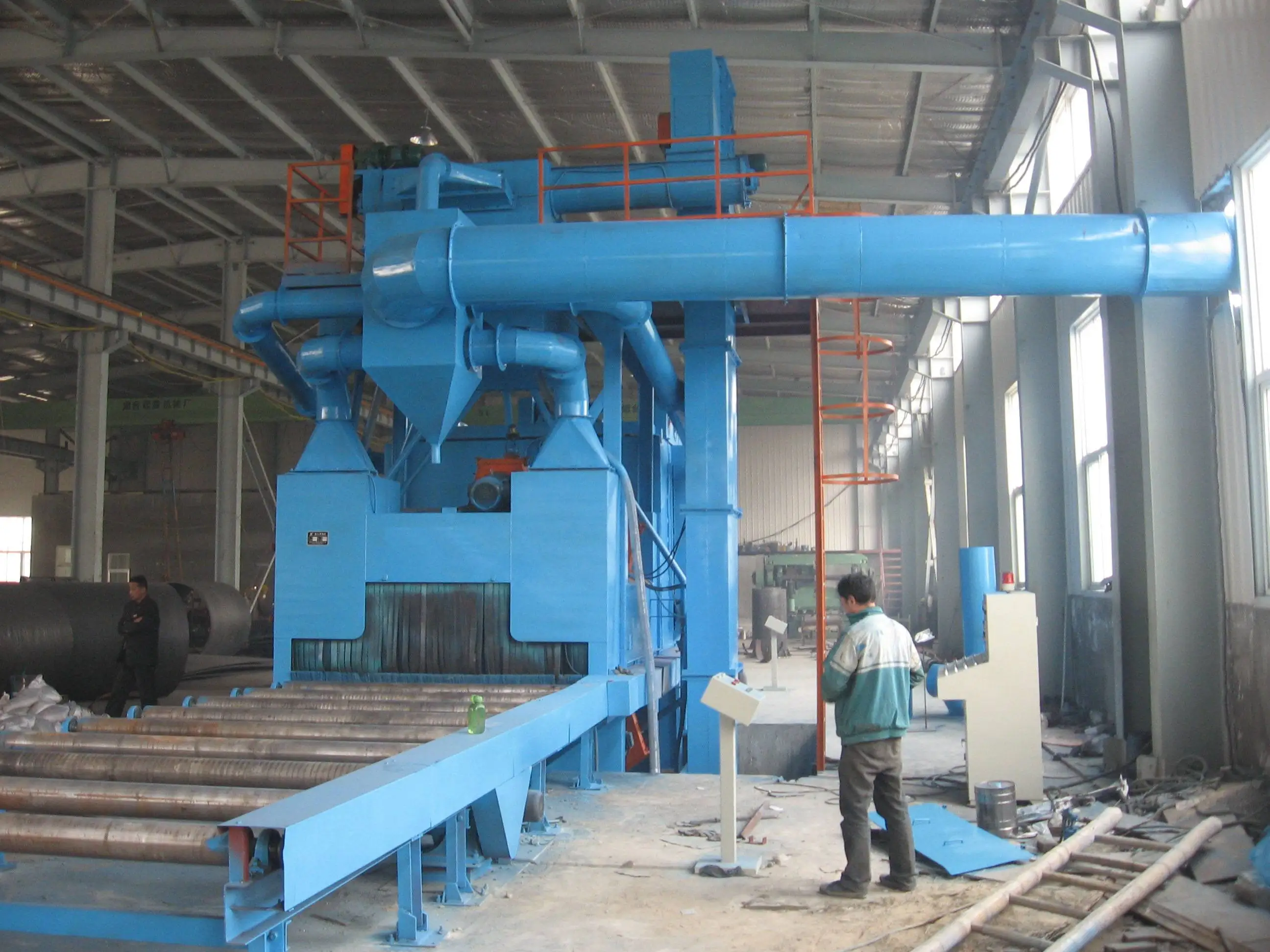 Powerful High Efficiency H Beams Conveyor Shot Blasting Machine - Buy ...