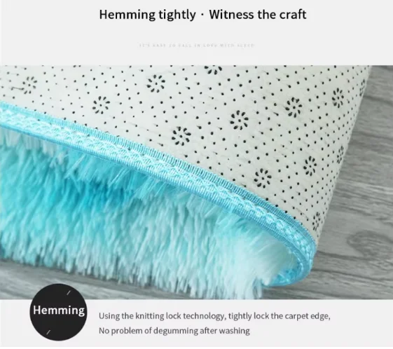 Modern Patterned Indoor Bedroom Carpets - Fluffy Anti-Dust Rugs ...