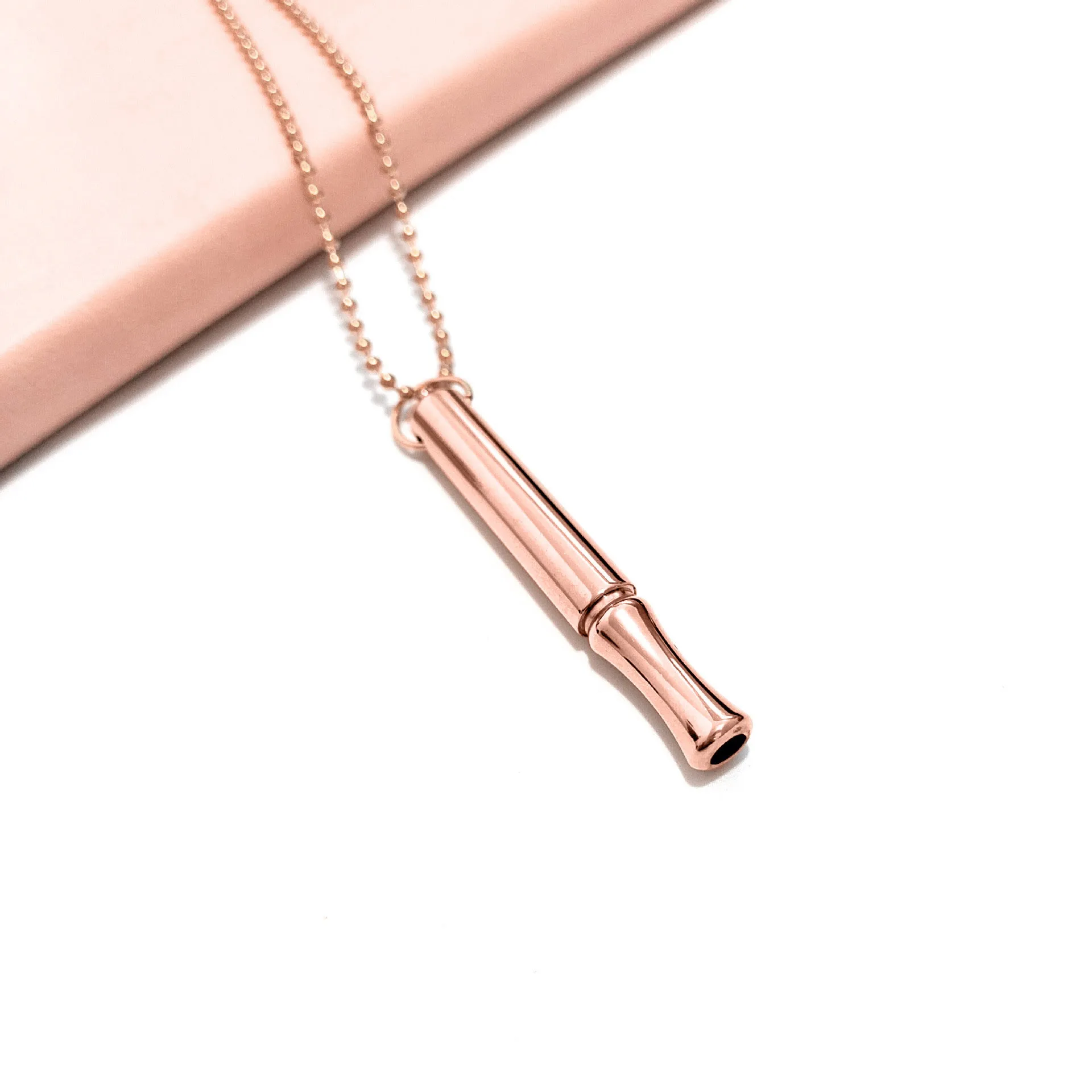 Stainless Steel Breathing Anxiety Necklace for Relief